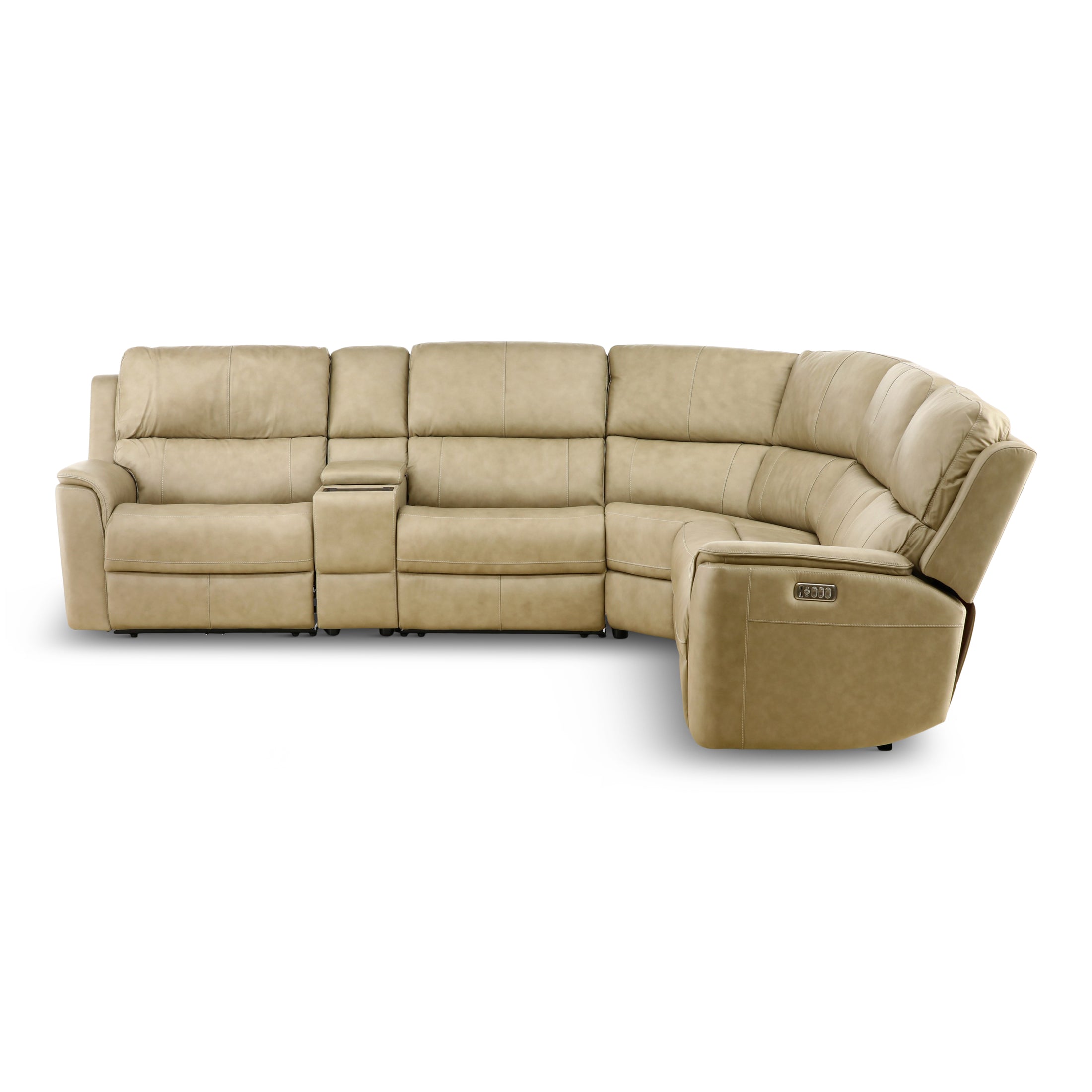 Flexsteel Karson 6-Piece Power Reclining Leather Sectional – Levin ...